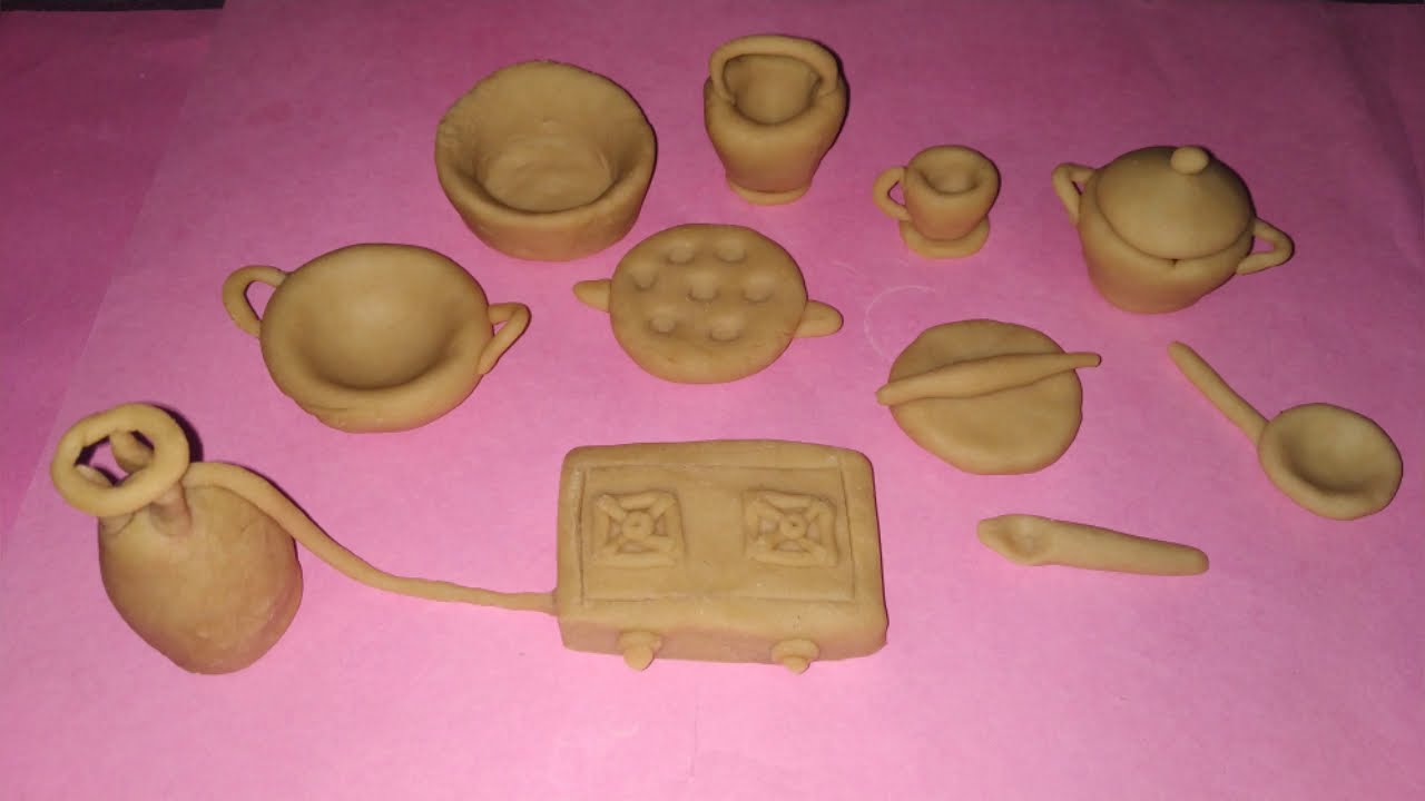 WHEAT FLOUR TOYS||Miniature kitchen tools||Mini kitchenware toys. - YouTube