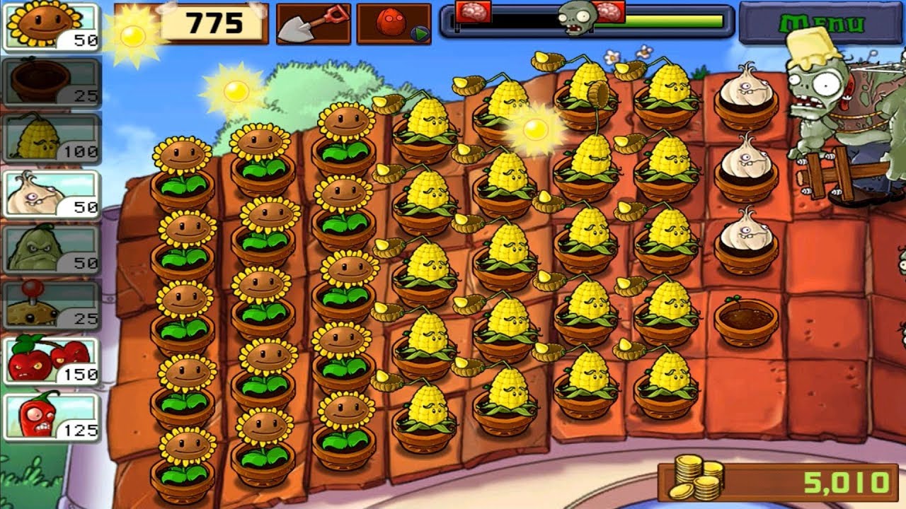 Plants vs Zombies Level 5-8 2018 HD 1080p - YouTube
