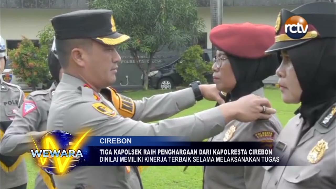 Tiga Kapolsek Raih Penghargaan dari Kapolresta Cirebon - YouTube