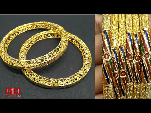 Gold bangles & pipe bangles designs | Gold design - YouTube