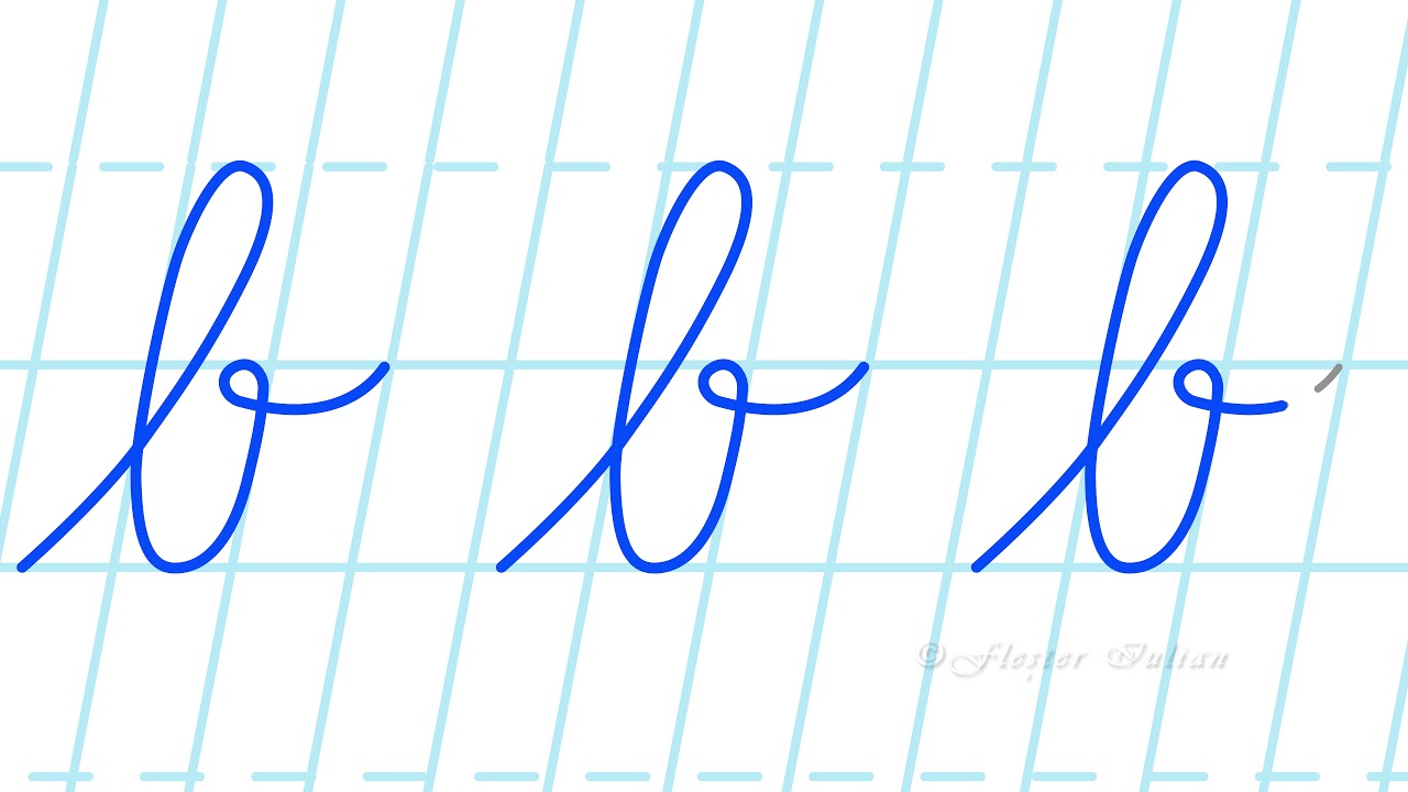 Litera b mic de mână - YouTube