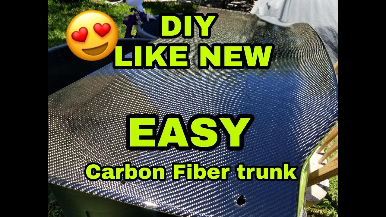 How to re clear carbon fiber - YouTube