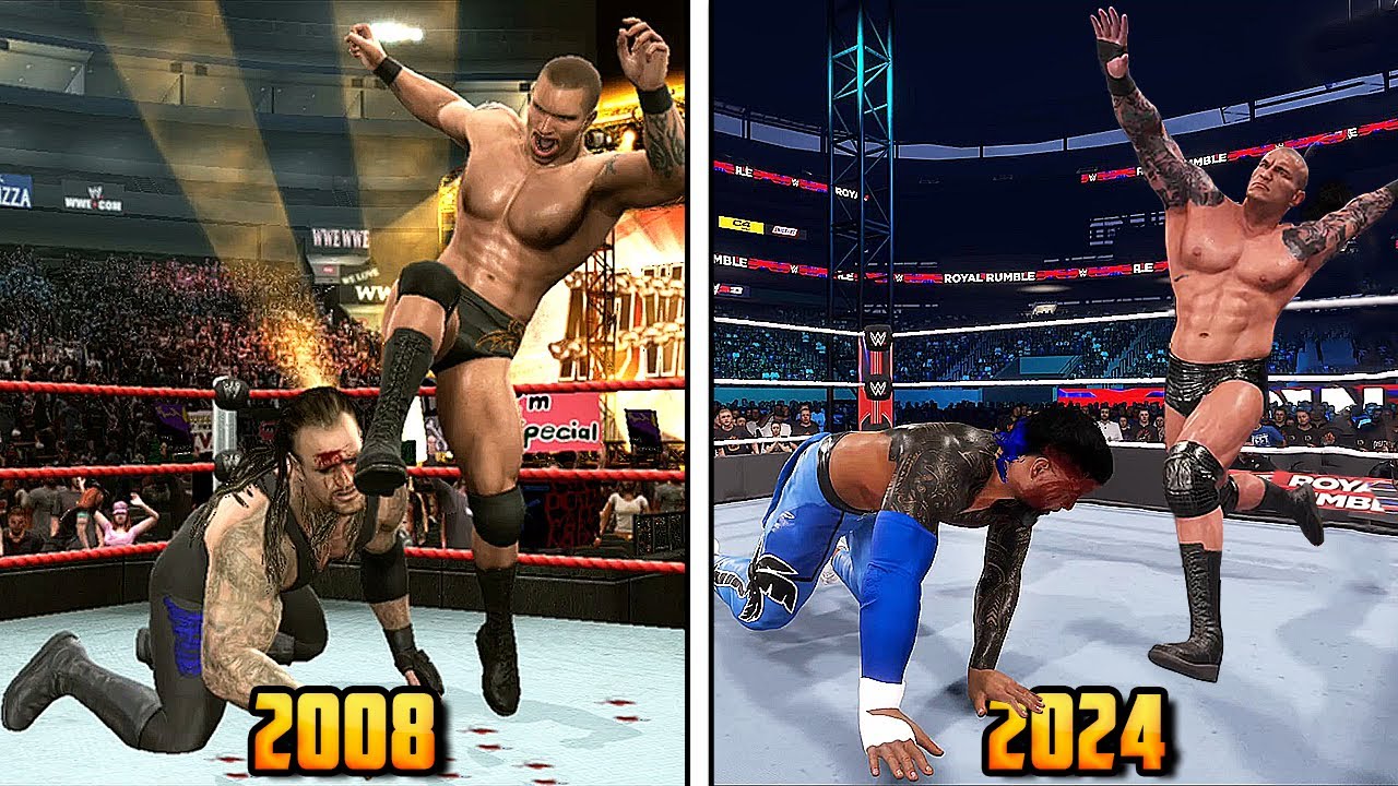 WWE 2K24: Randy Orton Punt Kick Evolution in WWE Games !!! (2008 - 2024 ...