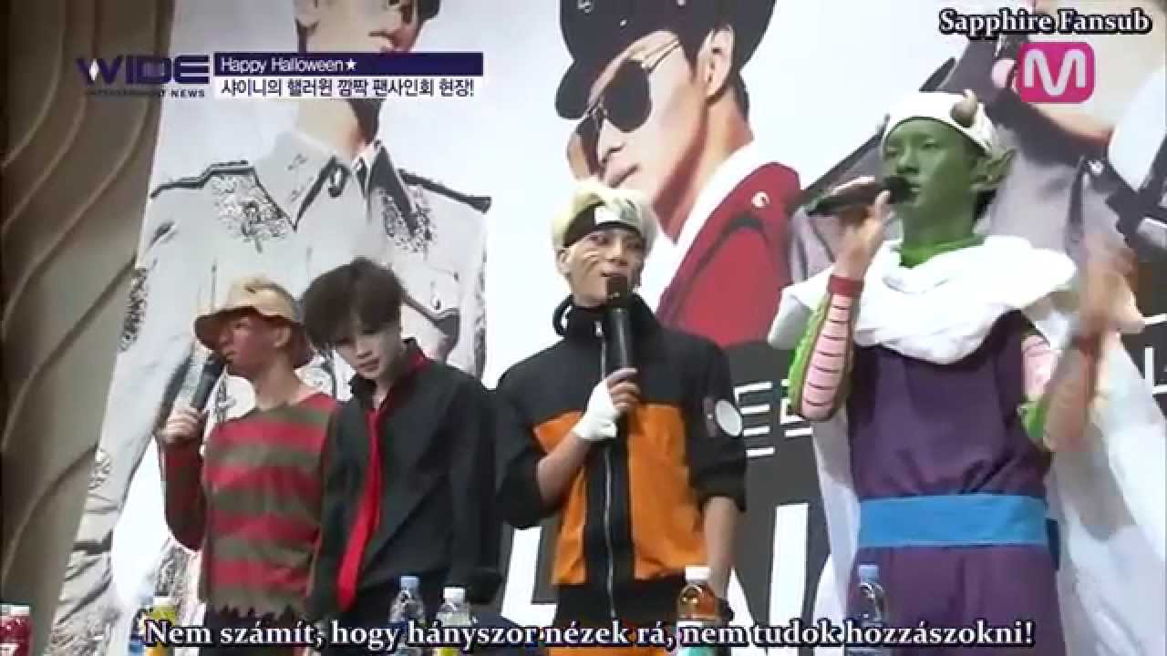 SHINee's Halloween Fan party! (Hun sub) - YouTube