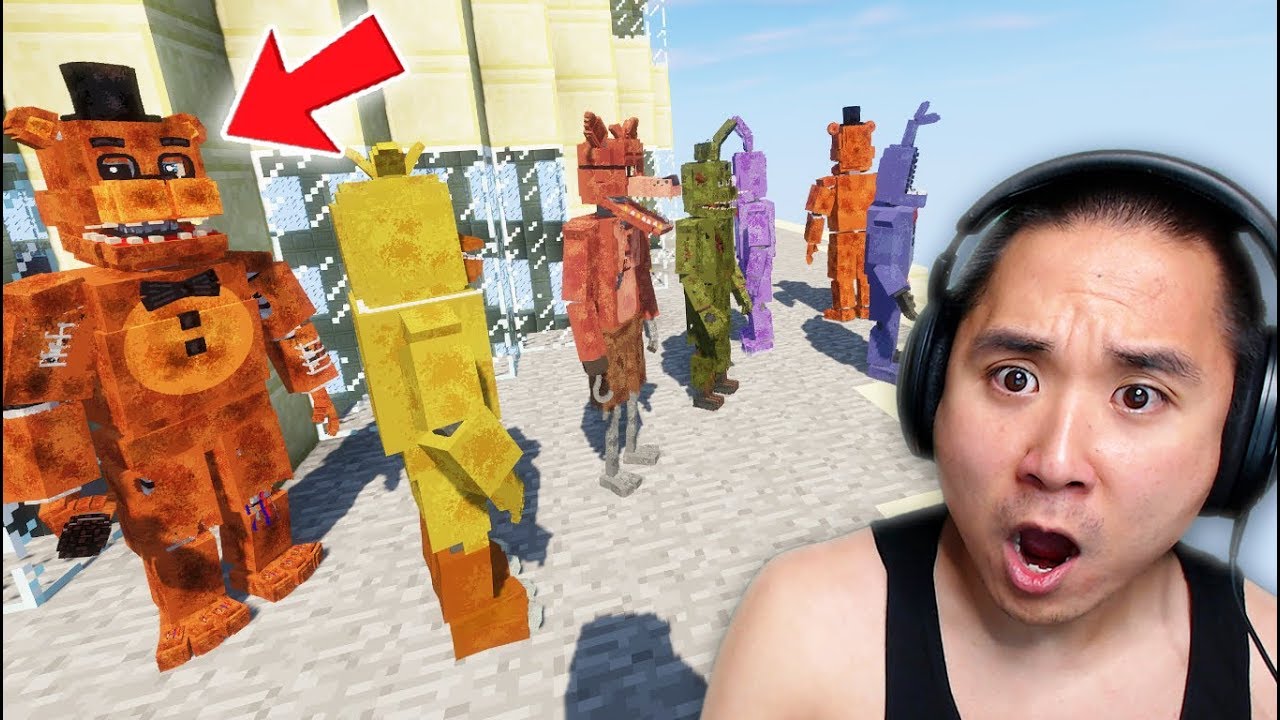 ANIMATRONICS FALL OFF TALLEST BUILDING IN GTA 5! (RedHatter FNAF ...