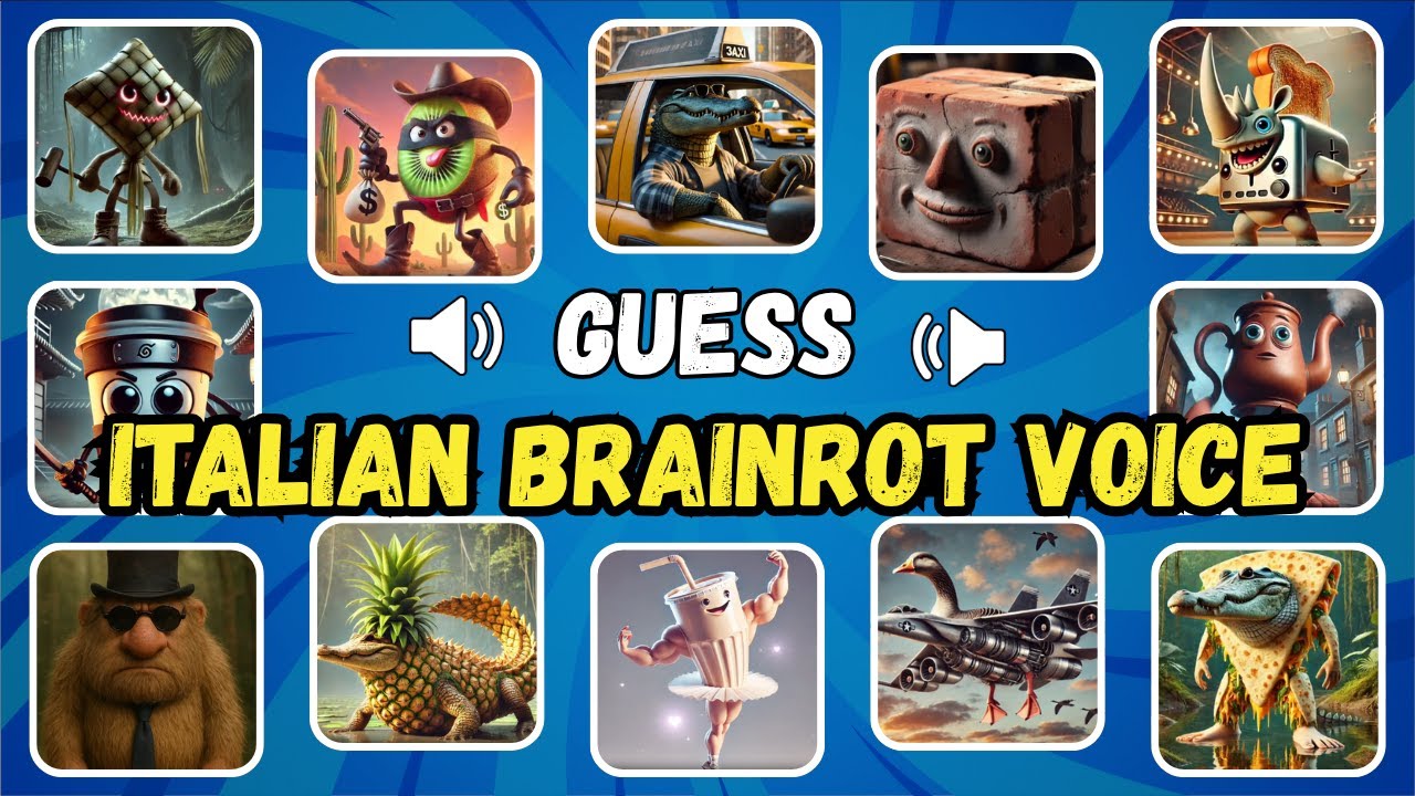 QUIZ TIME!!! Guess ITALIAN BRAINROT ANIMALS MEME by Its Voice 🎧 ...