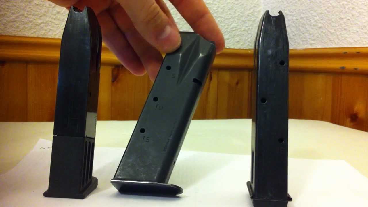 Sig p226 Detailed Mag Comparison - YouTube