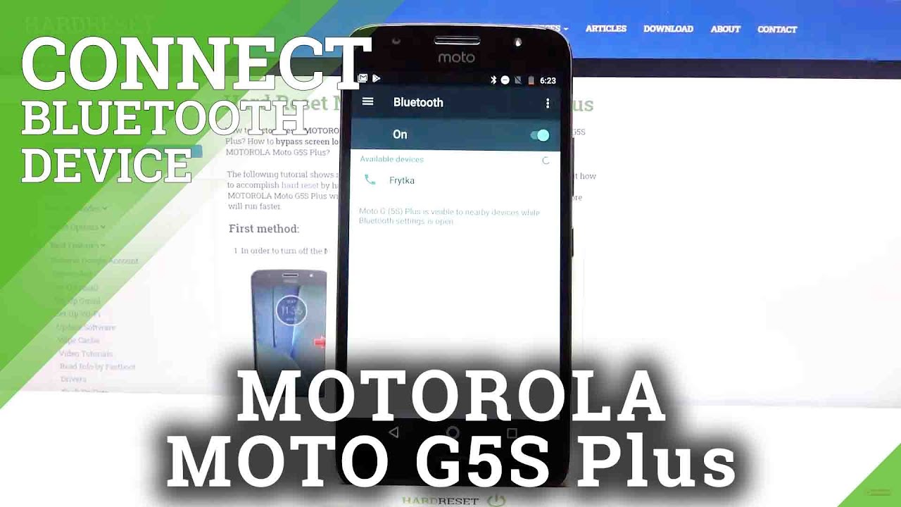 How to Pair Bluetooth Device with Motorola Moto G5S Plus – Connect ...