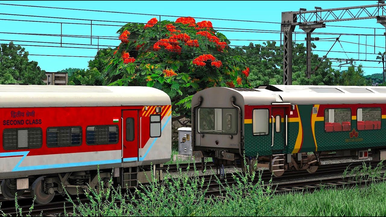 LHB RED COUPLING VISTADOME COACH | BUMPY RAILROAD | Train Simulator ...