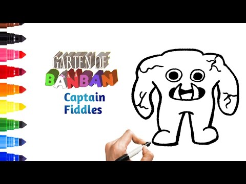 How to Draw Captain Fiddles | Garten of Banban | Easy Drawing Step by ...