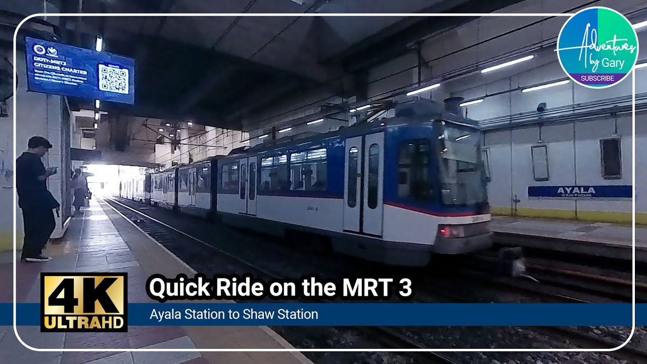 Short Ride on the MRT 3 in Manila - YouTube