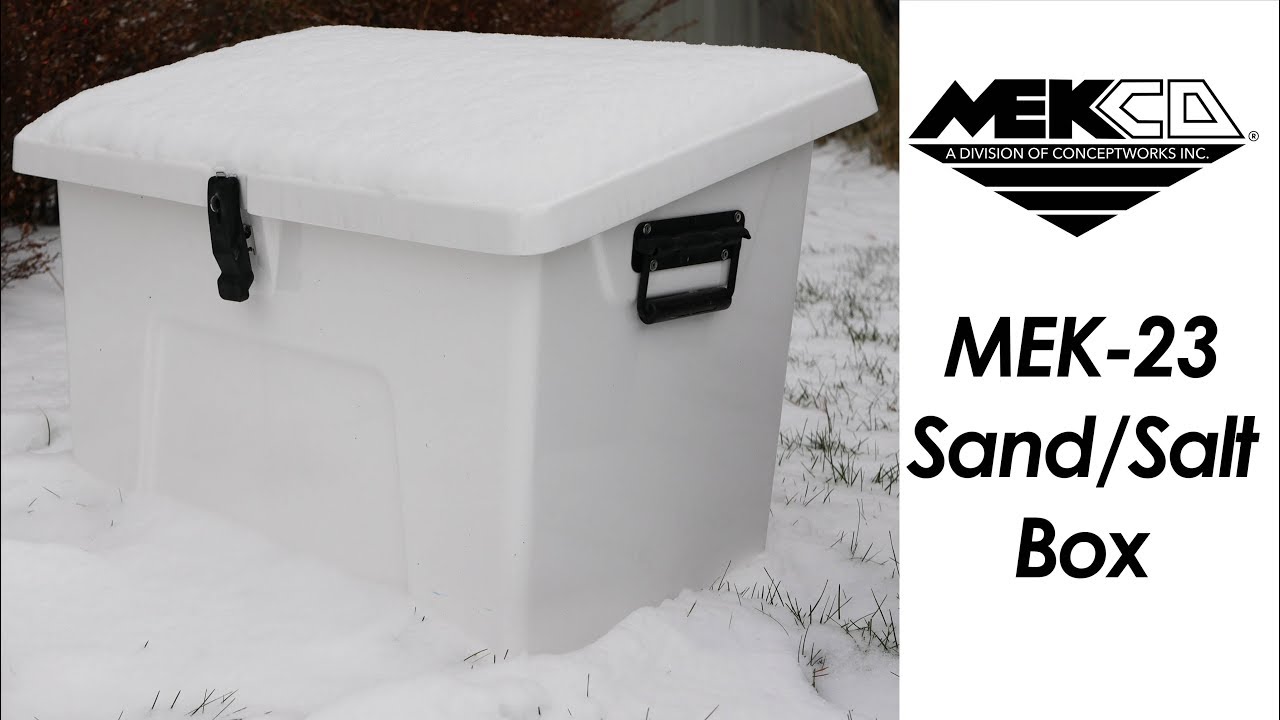 MEK-23 Sand and Salt Storage Box - YouTube