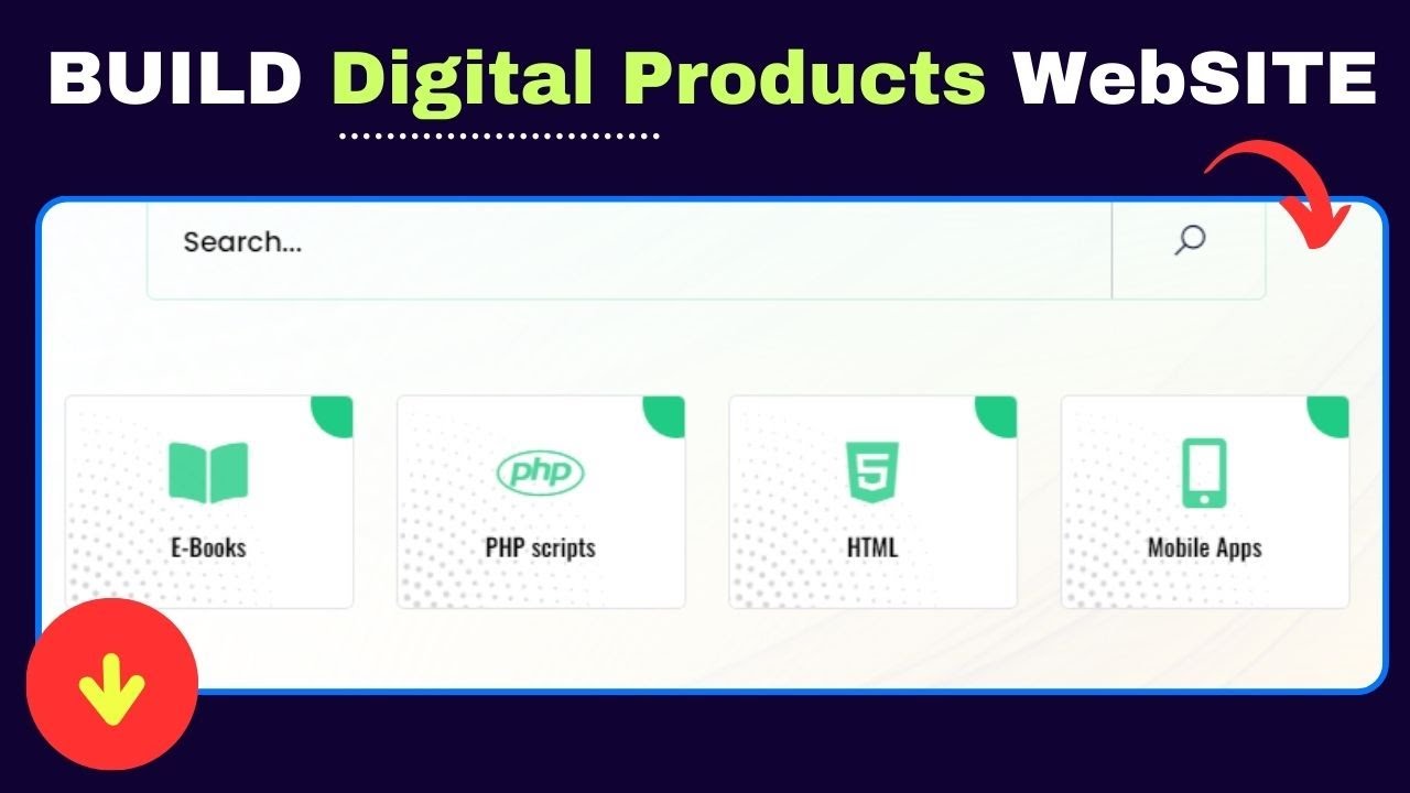 How to Create a Digital Products Website - YouTube