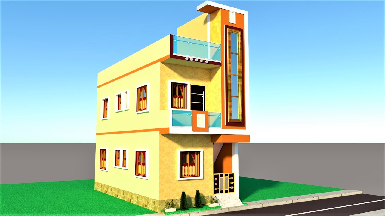 15x30 New House Design 3D || 15x30 House Plan || 50 Gaj Ghar Ka Naksha ...