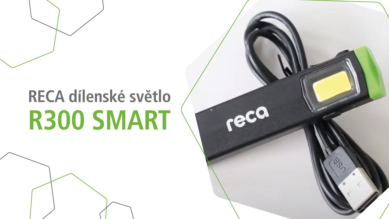 RECA dílenské světlo R300 SMART - YouTube