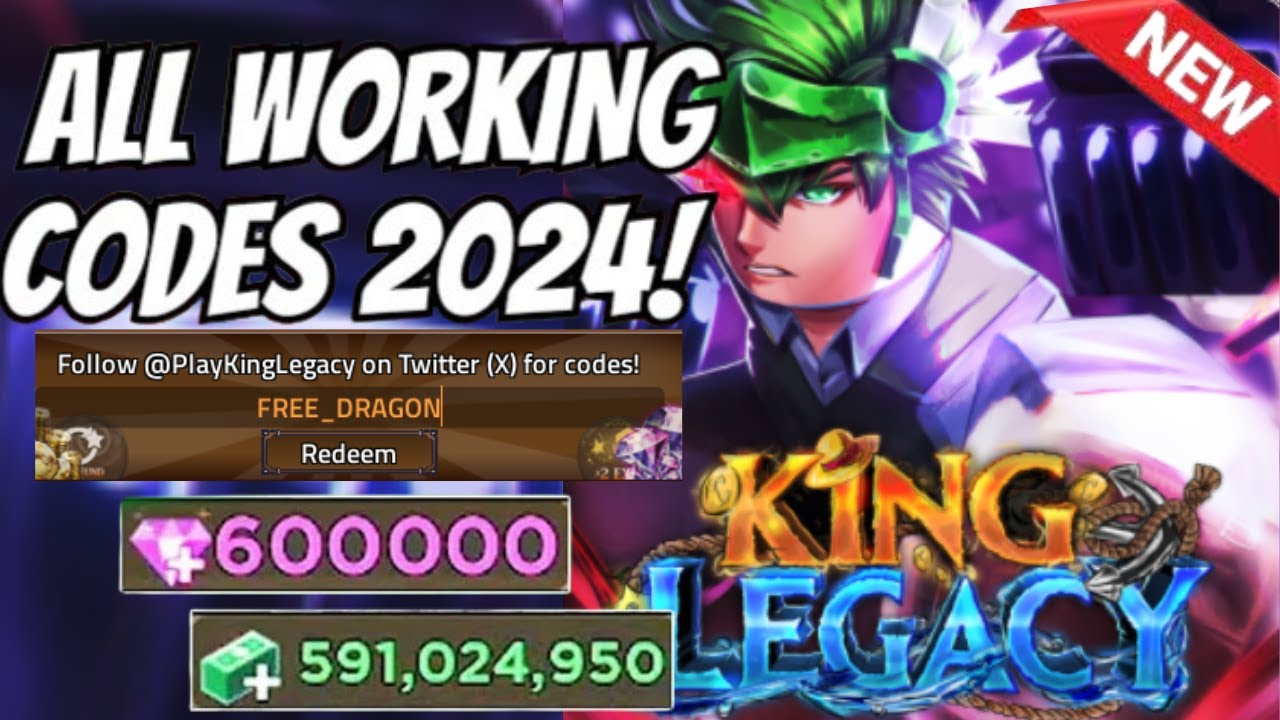 ALL ⚠️ NEW WORKING CODES 2024 | KING LEGACY CODES | ROBLOX KING LEGACY ...
