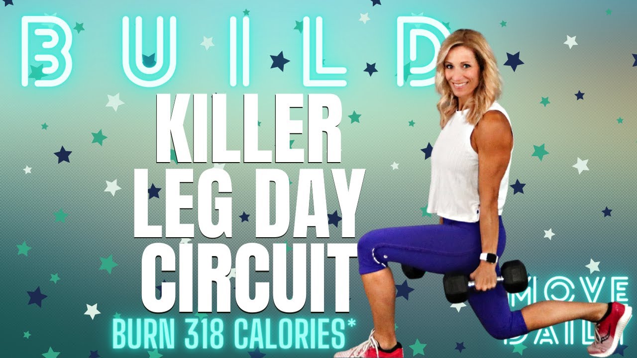 40 MINUTE Killer LEG DAY CIRCUIT With Weights - YouTube