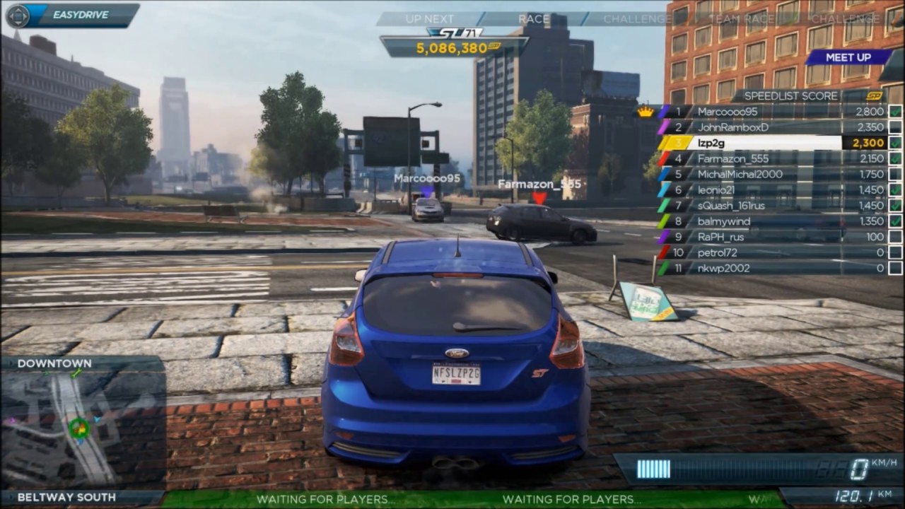 Need For Speed: Most Wanted 2012 | Focus ST in Multiplayer Mode - YouTube