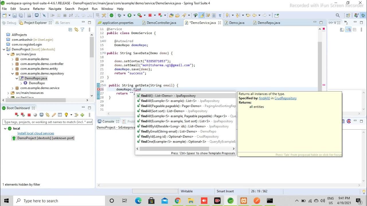 Fetching Records from Database using JPA in hindi - YouTube