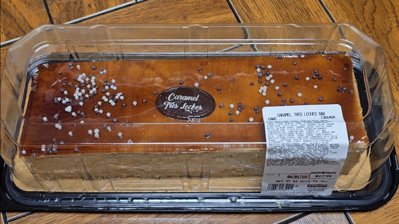 Costco Item Review Caramel Tres Leches Bar Cake Taste Test - YouTube