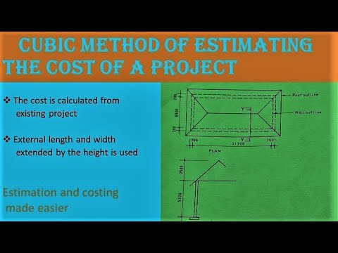 CUBIC CONTENT METHOD OF ESTIMATING COST OF A PROJECT - YouTube