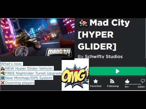 mad city new update hyper glider - YouTube