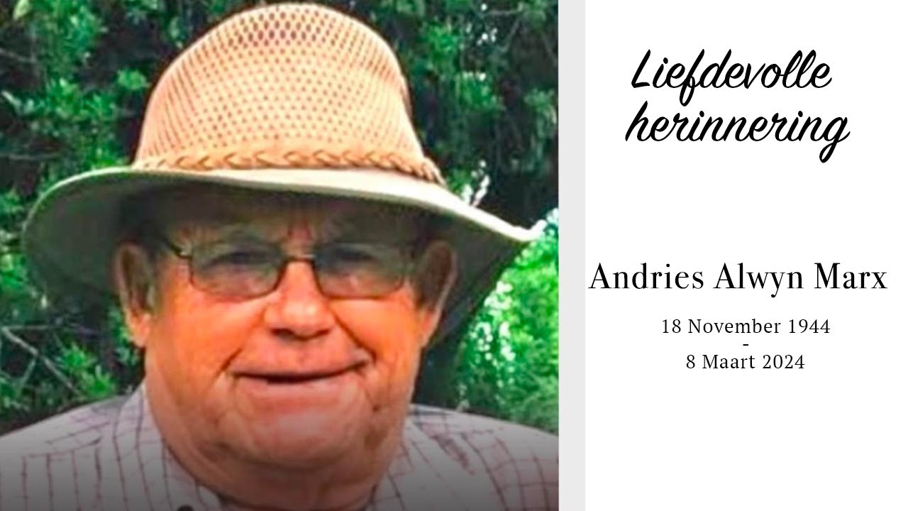Andries Alwyn Marx roudiens - YouTube