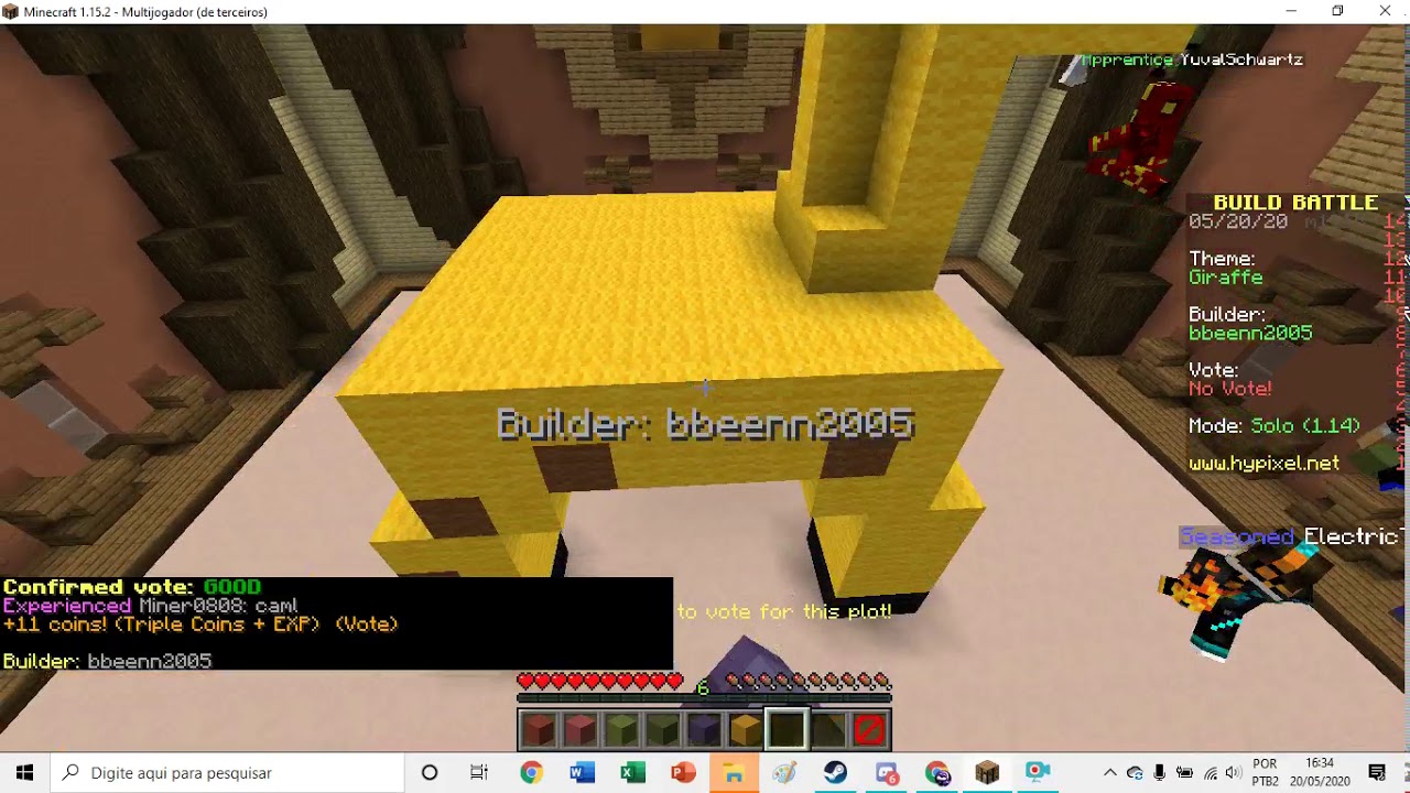 Minecraft Desde quando vampiros tem topets (Build Battle) - YouTube