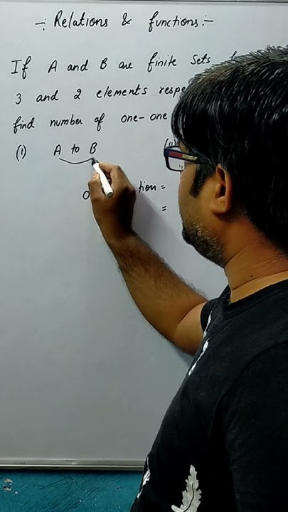 Relations and functions class-12: finding number one-one function #cbse ...