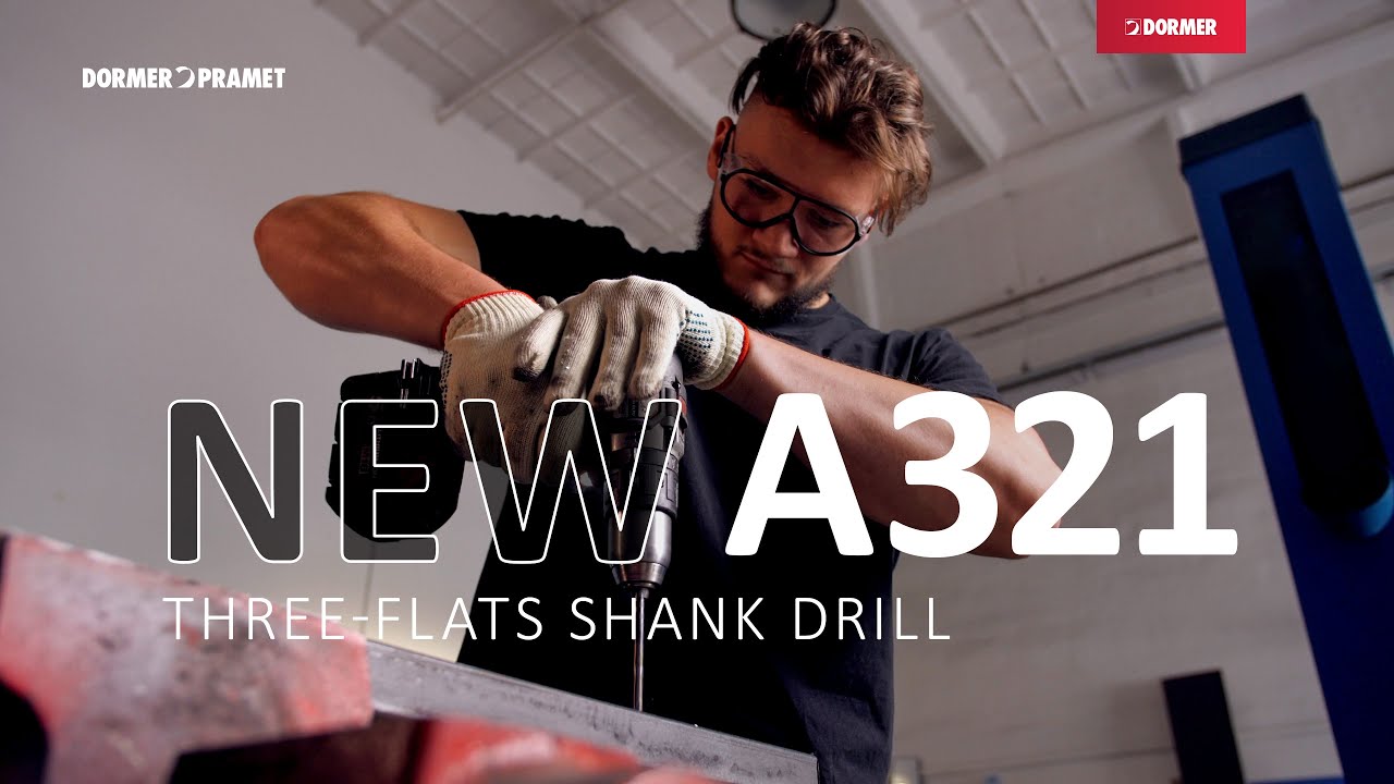 Dormer A321 - HSS Drill with Three-Flats shank - YouTube