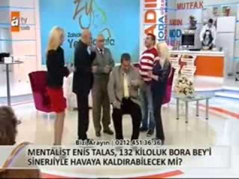 canlı yayında ucan adam