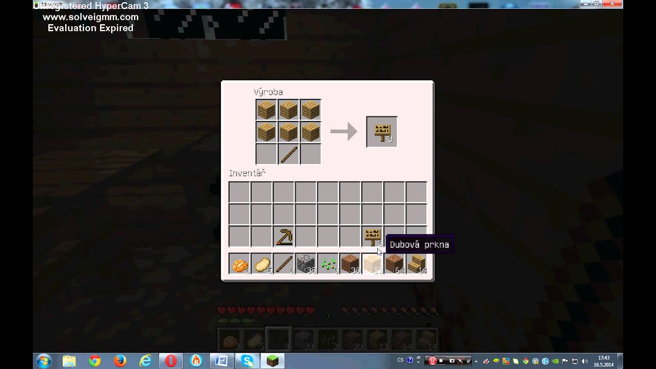 MINECRAFT - Jak vyrobit ceduli - YouTube