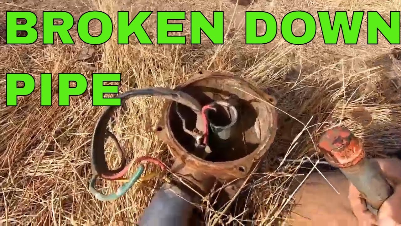 How to diagnose a well with a broken pipe. - YouTube