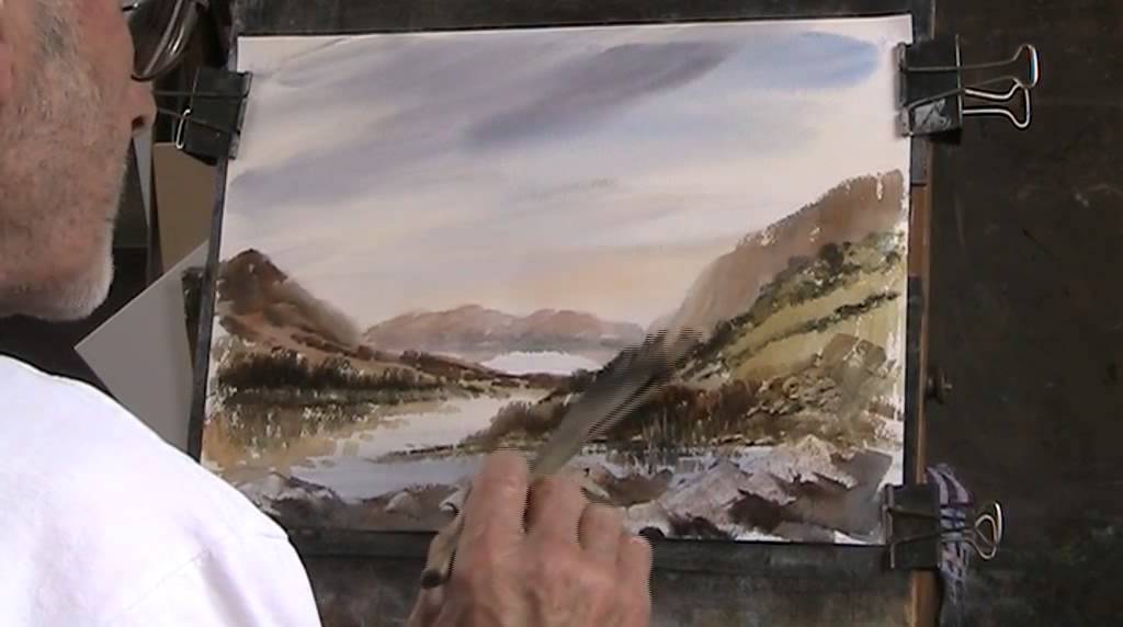 From a Rocky Shore. Pure watercolour - YouTube