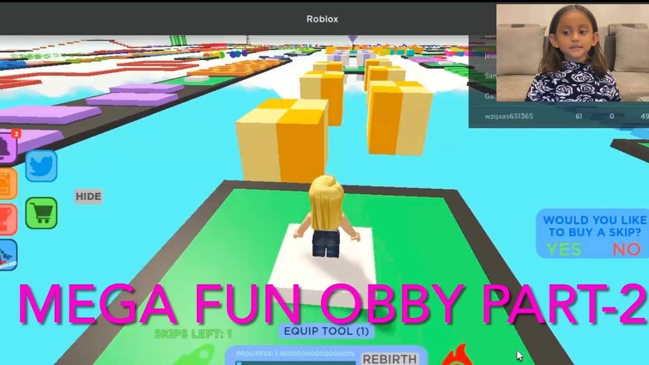 Mega Fun Obby Part-2 Gameplay | by Maayra | - YouTube