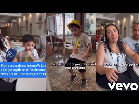 " FE LI PE " el niño viral de tik tok enseña en una entrevista a como ...