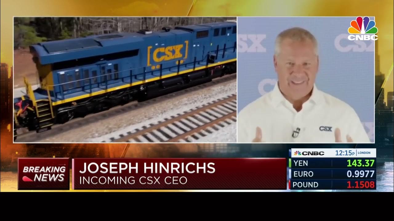 Incoming CSX CEO Joseph Hinrichs Appears on CNBC Squawk Box - YouTube