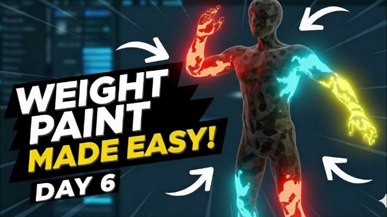 Blender Weight Paint Tutorial | Fix Character Rigging & Weights Easily ...