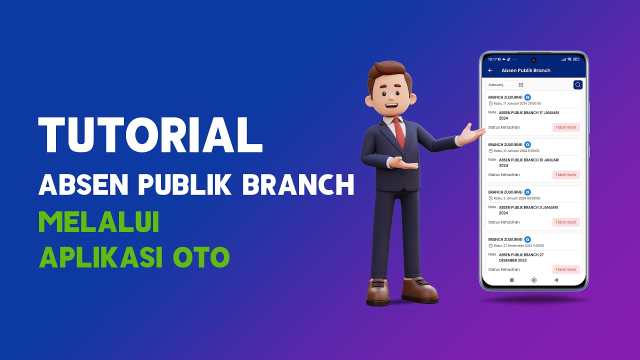 TUTORIAL : ABSEN PUBLIK BRANCH MELALUI APLIKASI OTO - Bisnis Online Tanpa Modal 2024 - YouTube