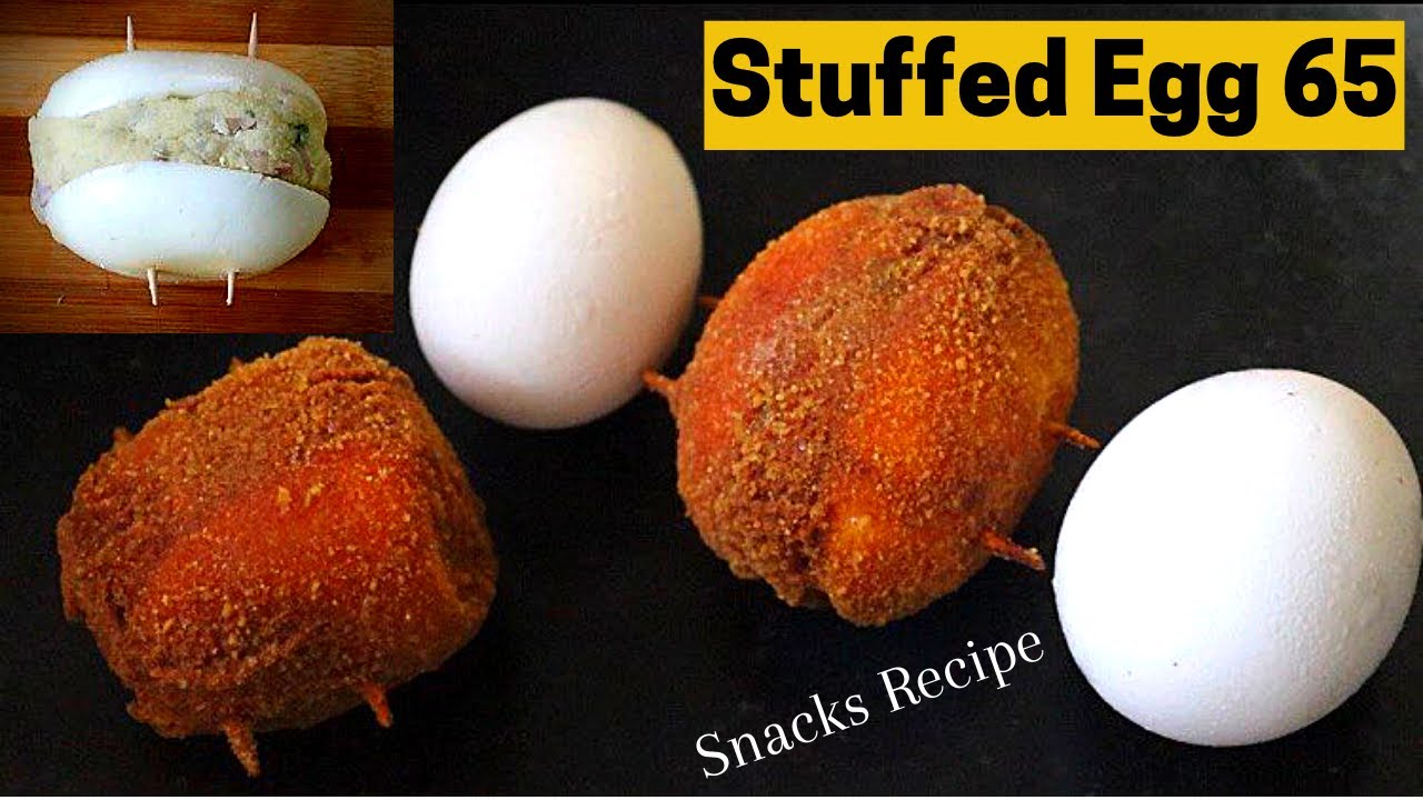 Stuffed Egg 65 Recipe | Snacks - YouTube