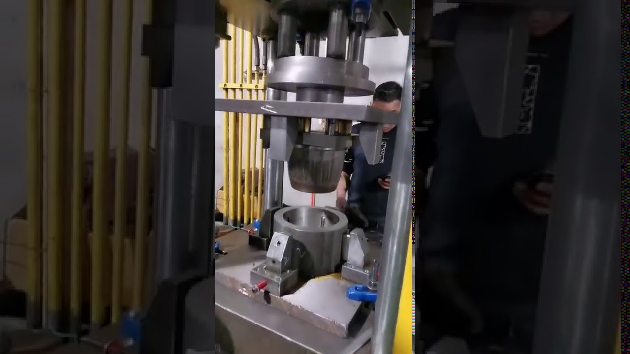Sheet metal deep draw - YouTube