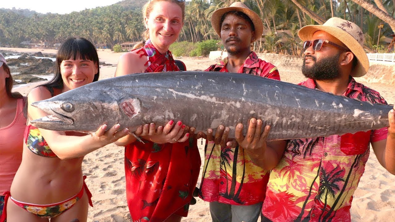 100 Kg's Big King Fish Cutting | Indian Fisher Man - YouTube