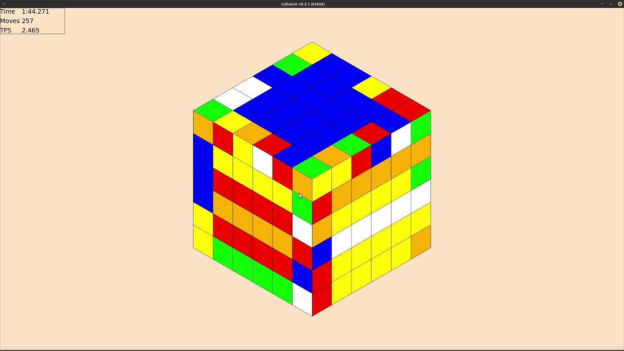 6x6 Rubik's cube in 2:50.232 - YouTube