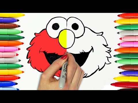 How to Draw Elmo & more characters | Step-by-Step Drawing tutorial ...