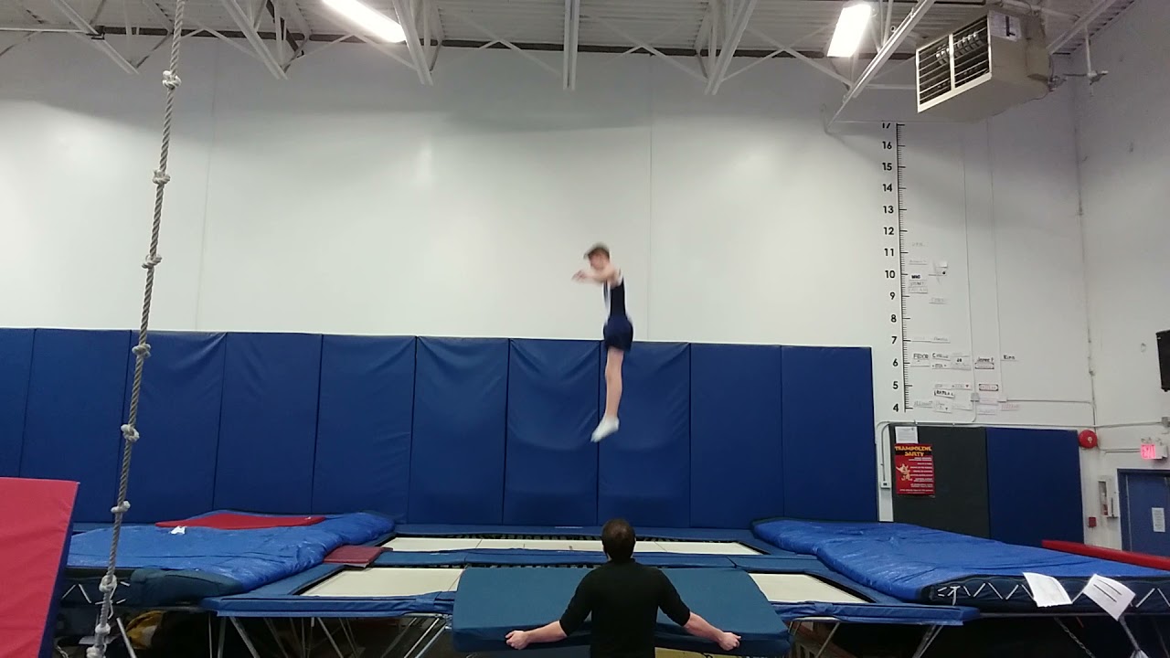 Cassius Siddaway BC Championships - 2nd Place Level 3 Trampoline - YouTube