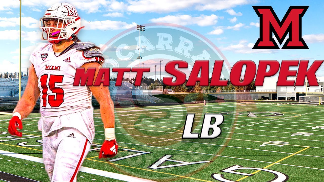 Matt Salopek. LB. Miami (OH). NFL Draft Prospect 2025 Análisis - YouTube