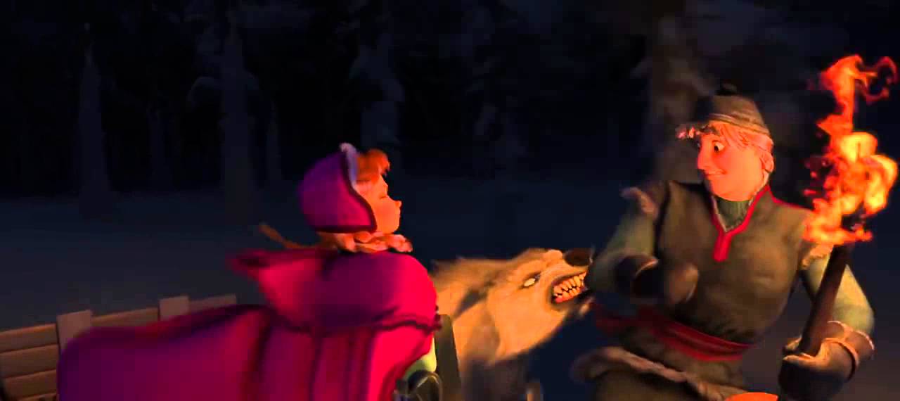 (FROZEN) - wolf chase - YouTube