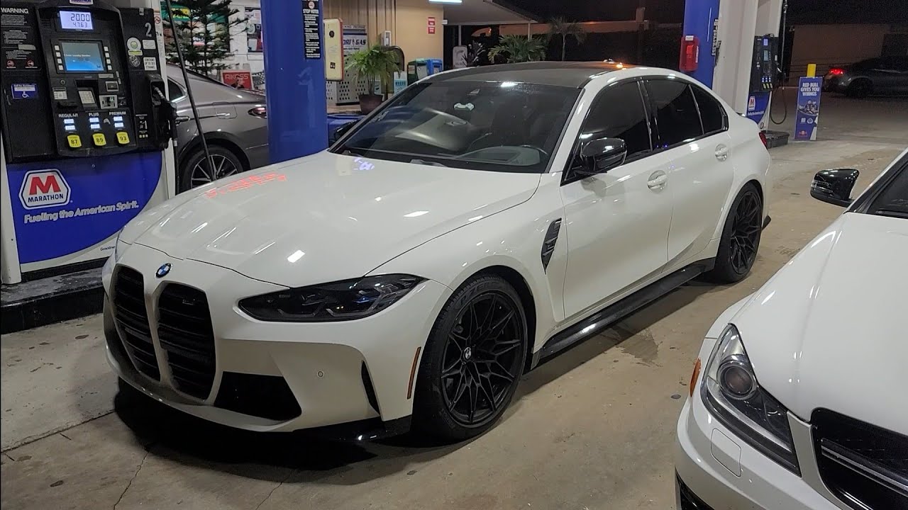 2021 BMW M3 Competition vs 2018 Infiniti Q60 Red Sport Bolt Ons 93 - YouTube