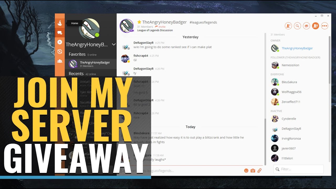 Join my Server Giveaway! - YouTube