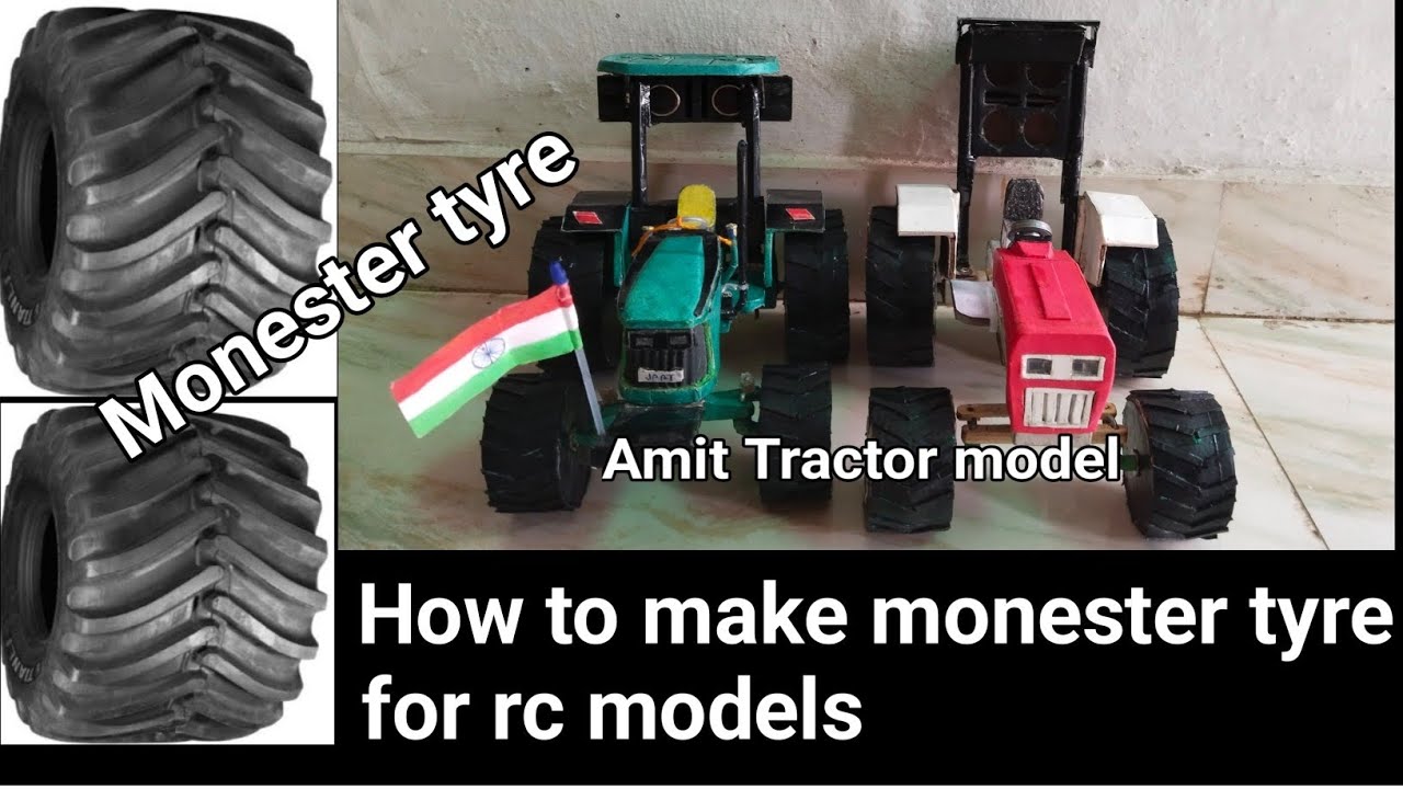 How To Make Rc Tractor tyre . घर पर Rc Tractor के Tyre कैसे बनाए। pvc ...